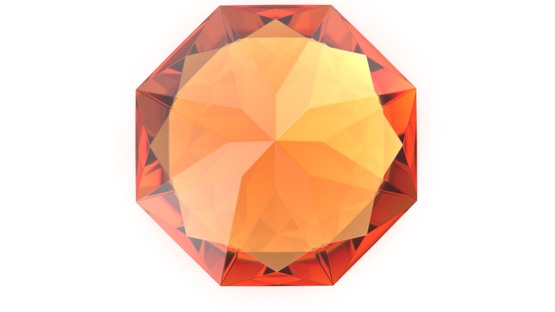 3D Single Cut Imperial Topaz model - TurboSquid 1837751