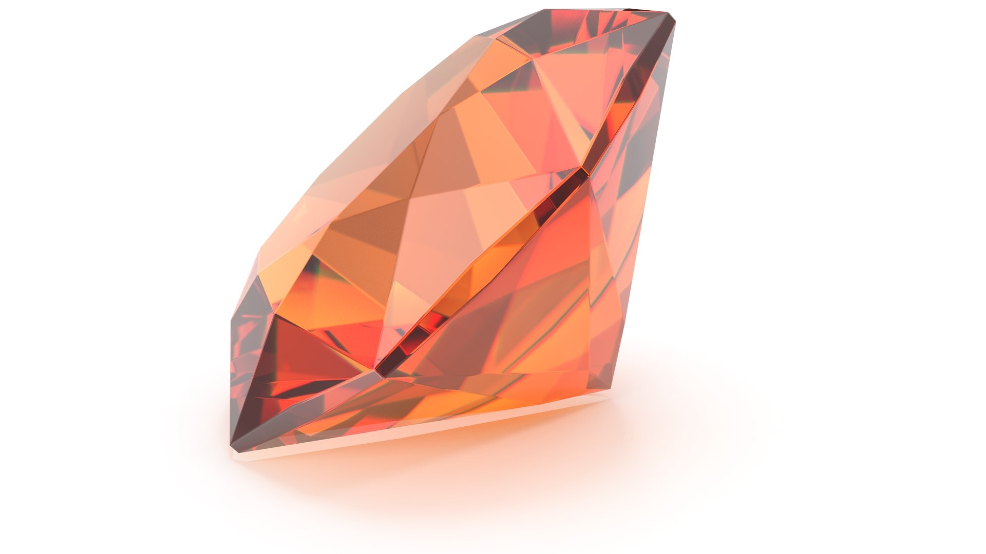 3D Single Cut Imperial Topaz model - TurboSquid 1837751