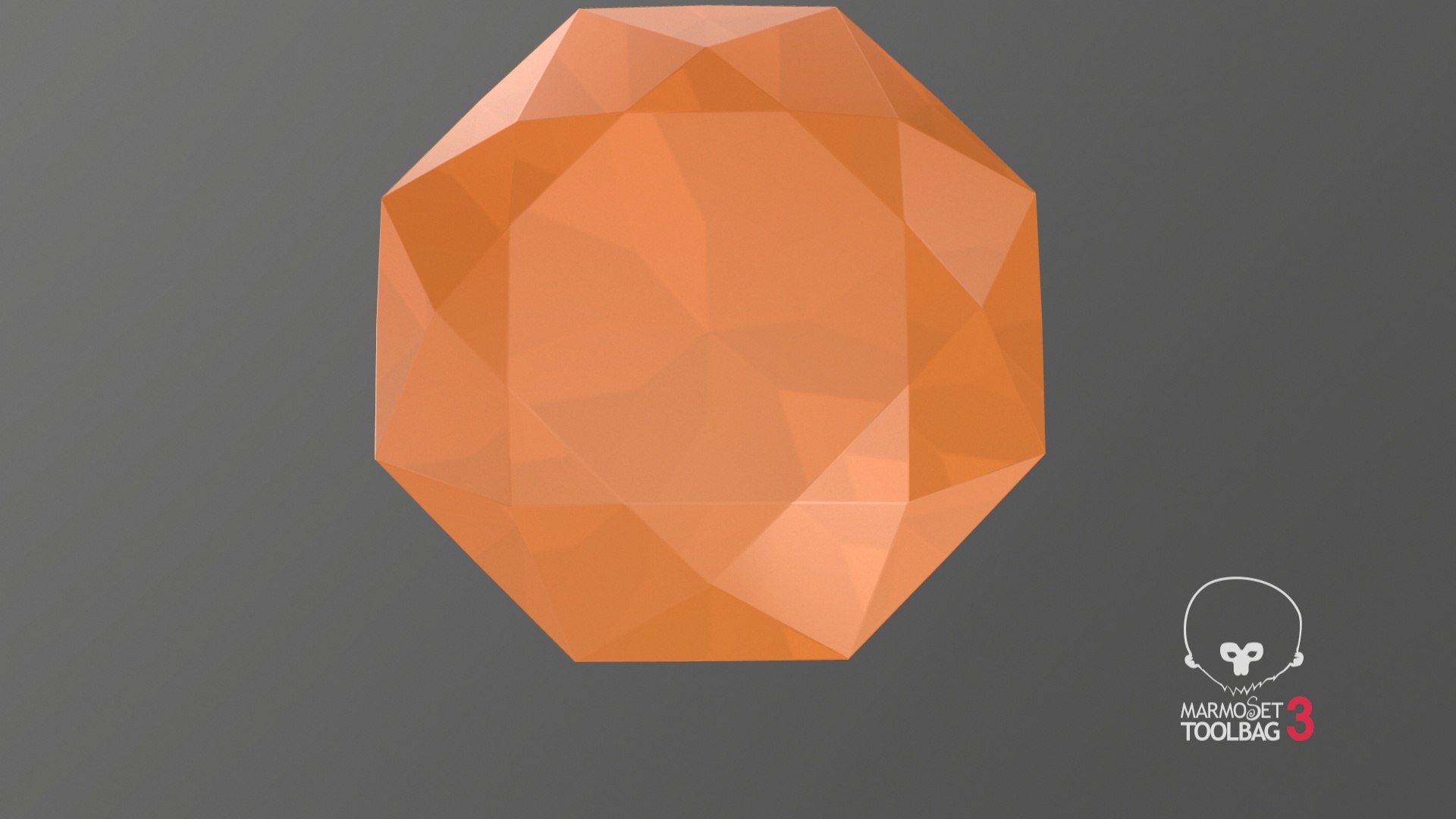 3D Single Cut Imperial Topaz model - TurboSquid 1837751