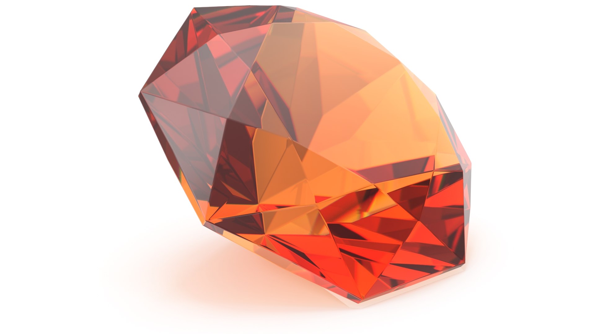3D Single Cut Imperial Topaz model - TurboSquid 1837751