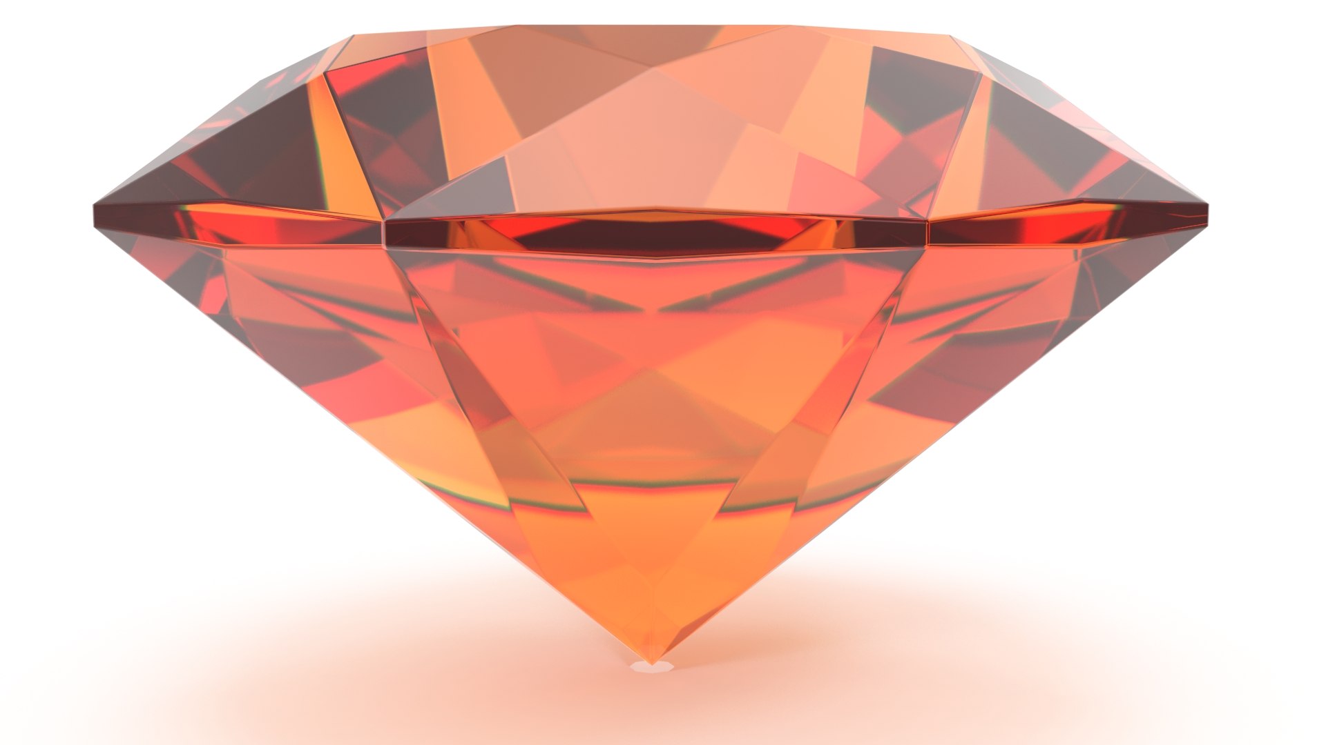 3D Single Cut Imperial Topaz model - TurboSquid 1837751