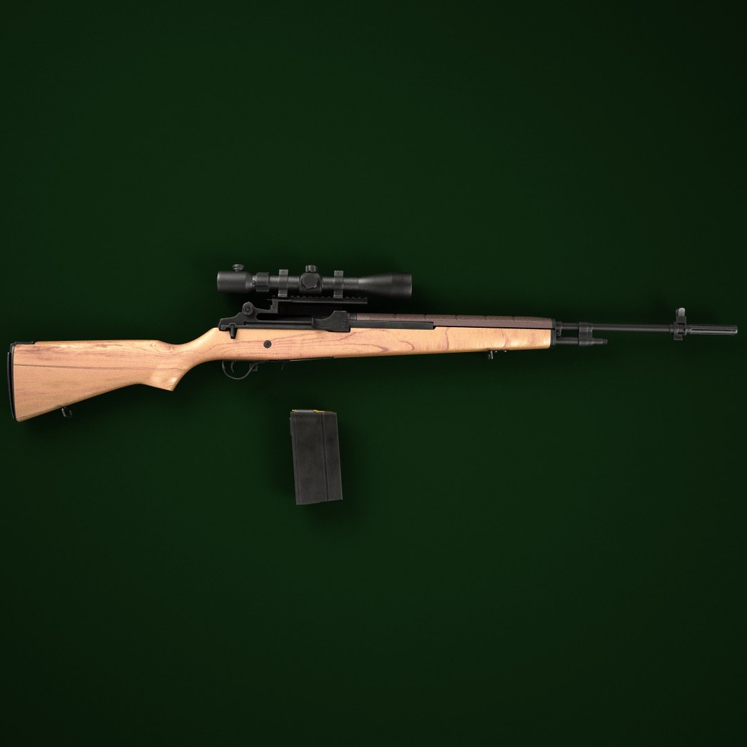 3ds max m14 rifle optical scope
