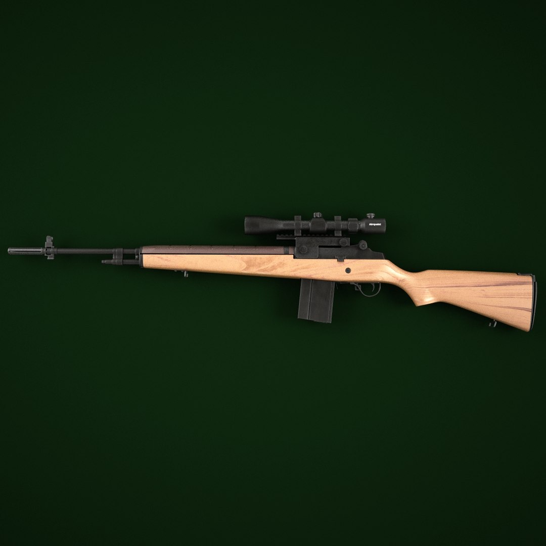 3ds max m14 rifle optical scope