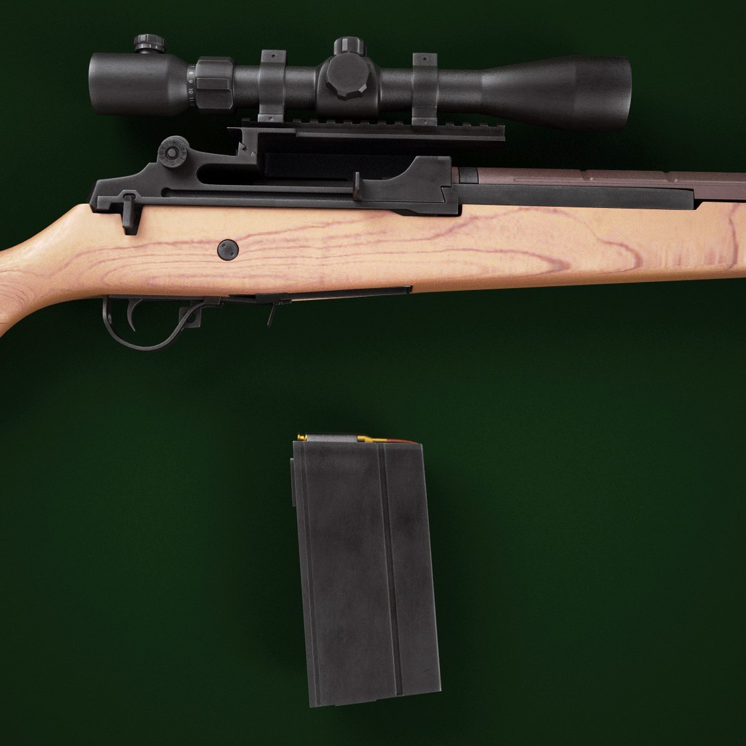 3ds max m14 rifle optical scope