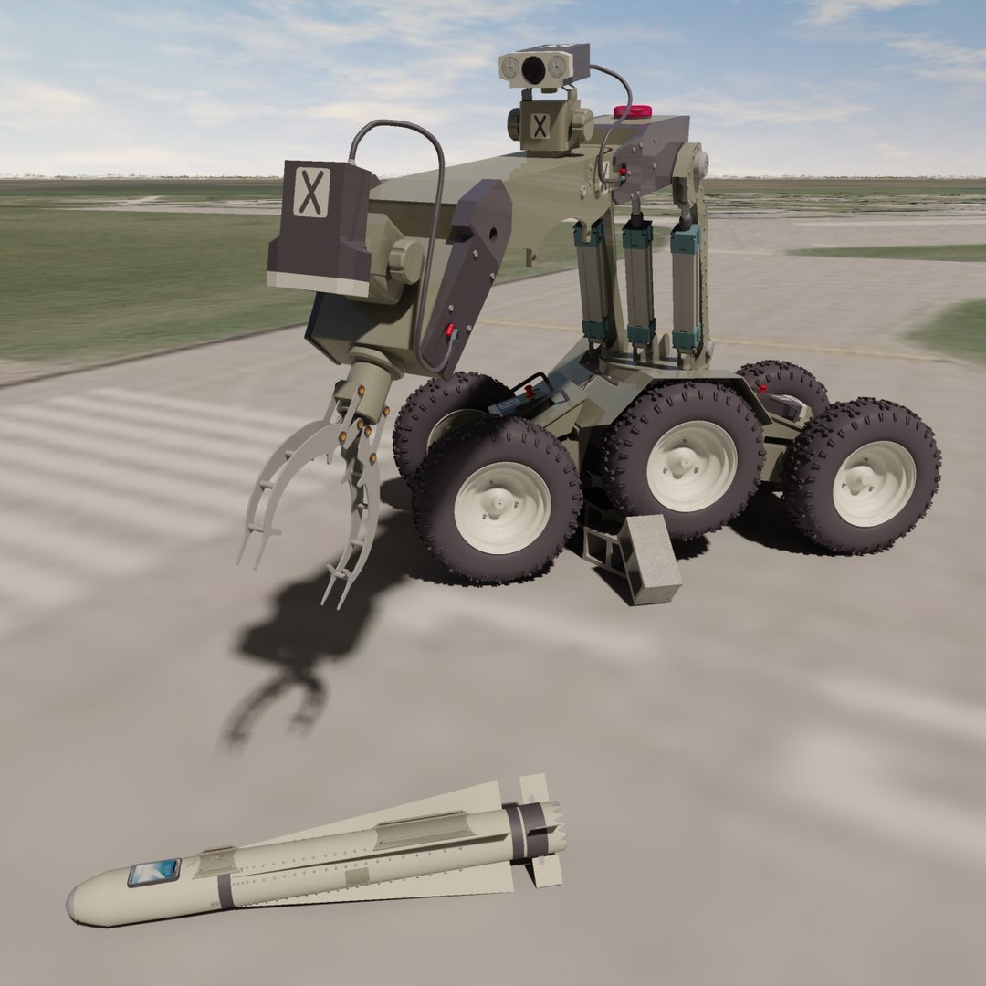 3d Eod Defender Robot Model