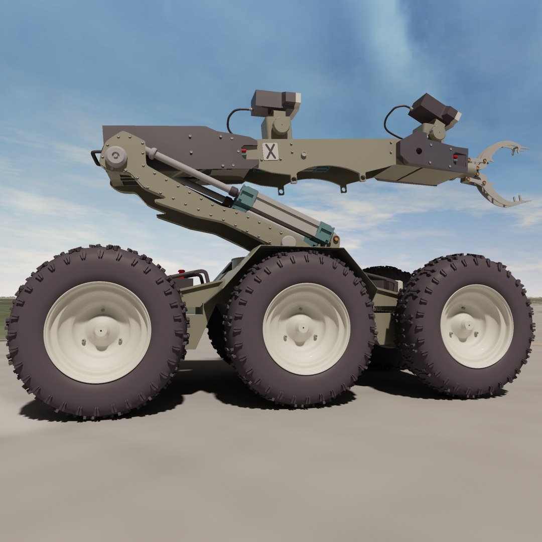 3d Eod Defender Robot Model