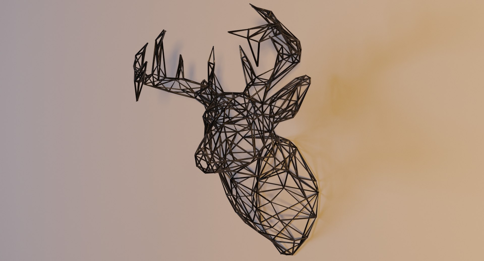3d Deer Head