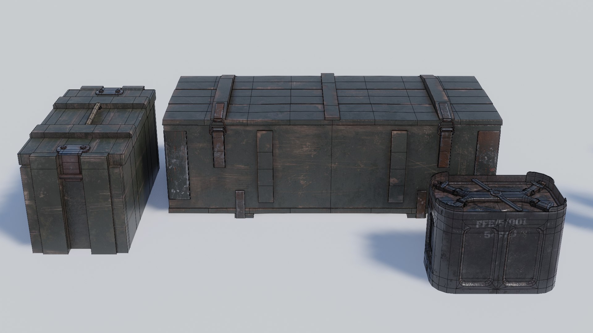 Army Crate Prop Pack 3D Model - TurboSquid 1992564