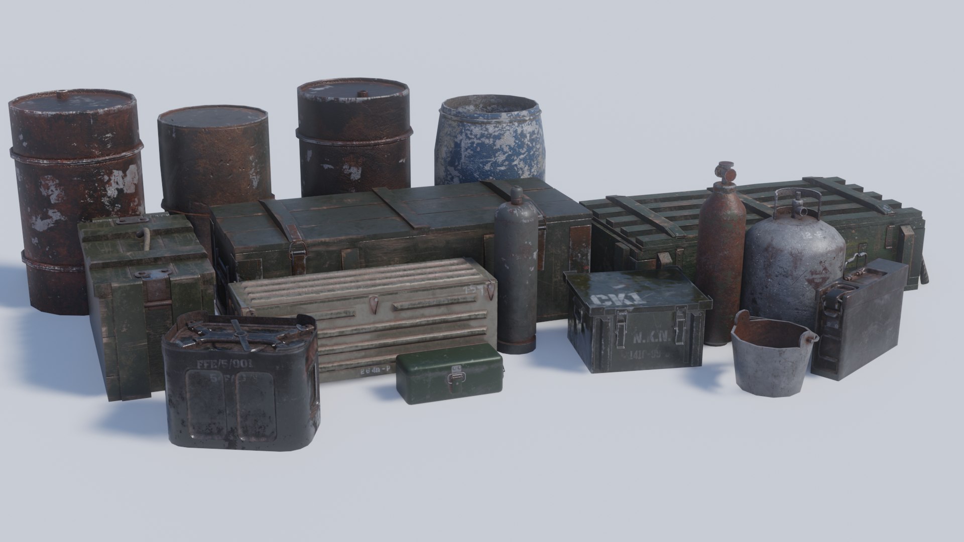 Army Crate Prop Pack 3D Model - TurboSquid 1992564