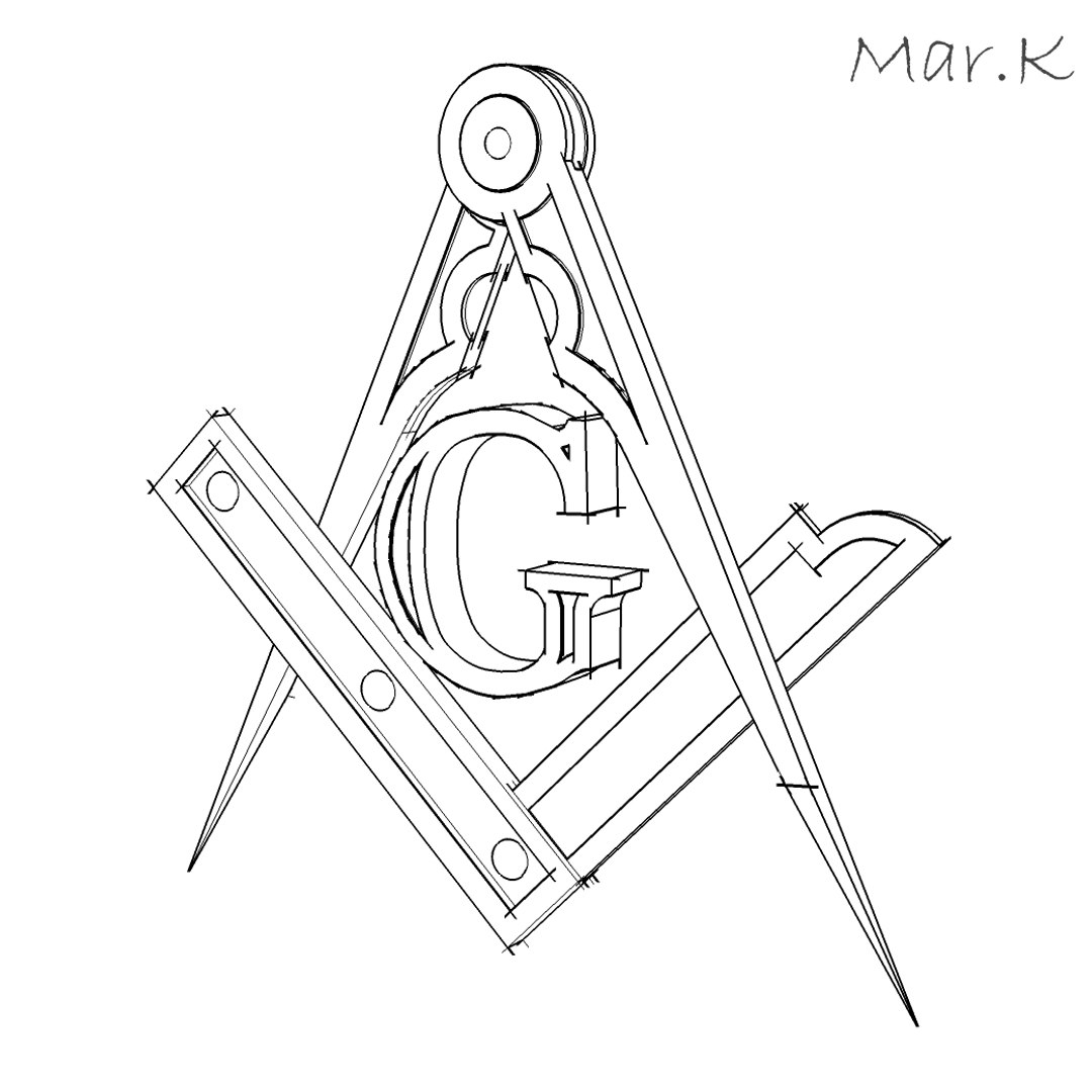 3dsmax masonic compass