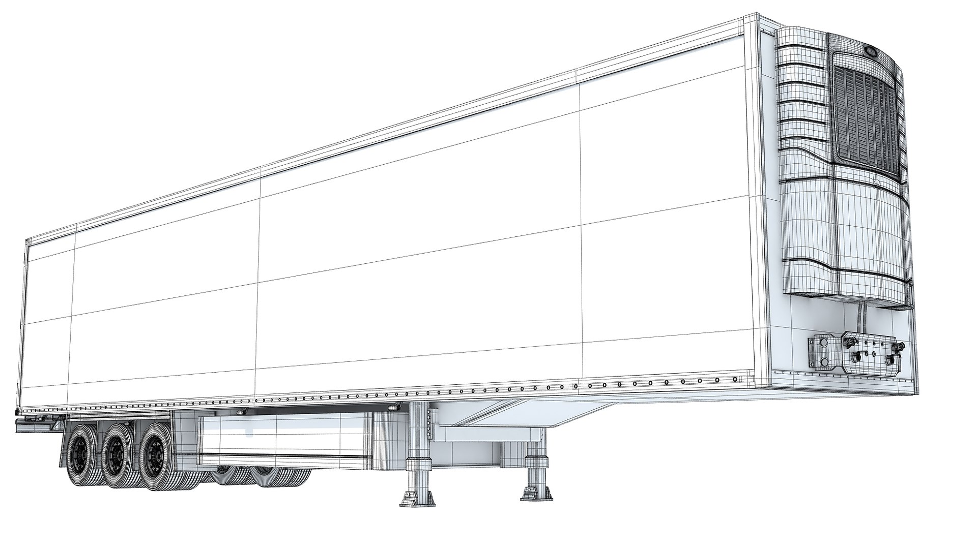 Refrigerator Semi Trailer 3D Model - TurboSquid 1950205