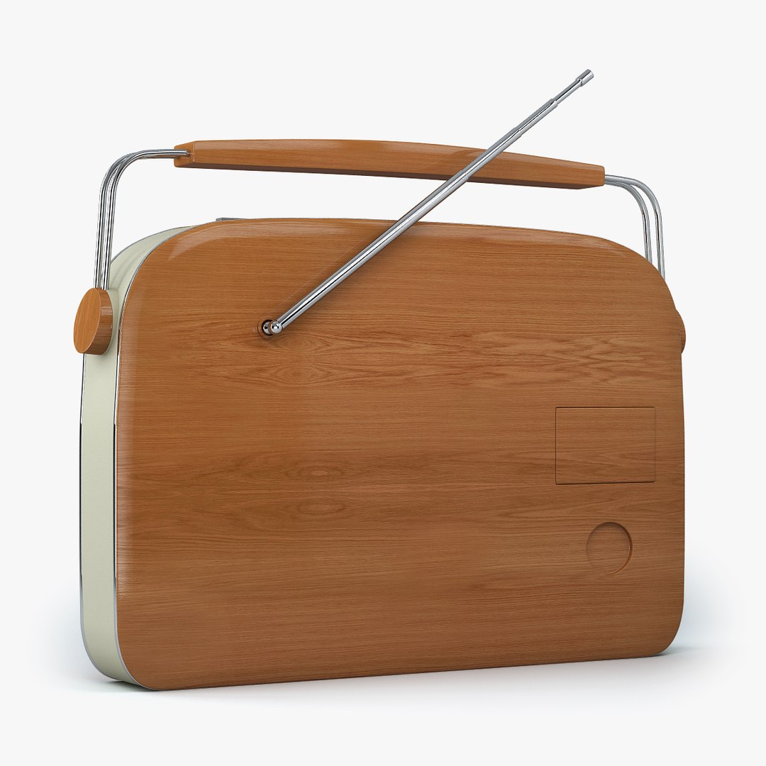 3ds Max Bush Retro Radio