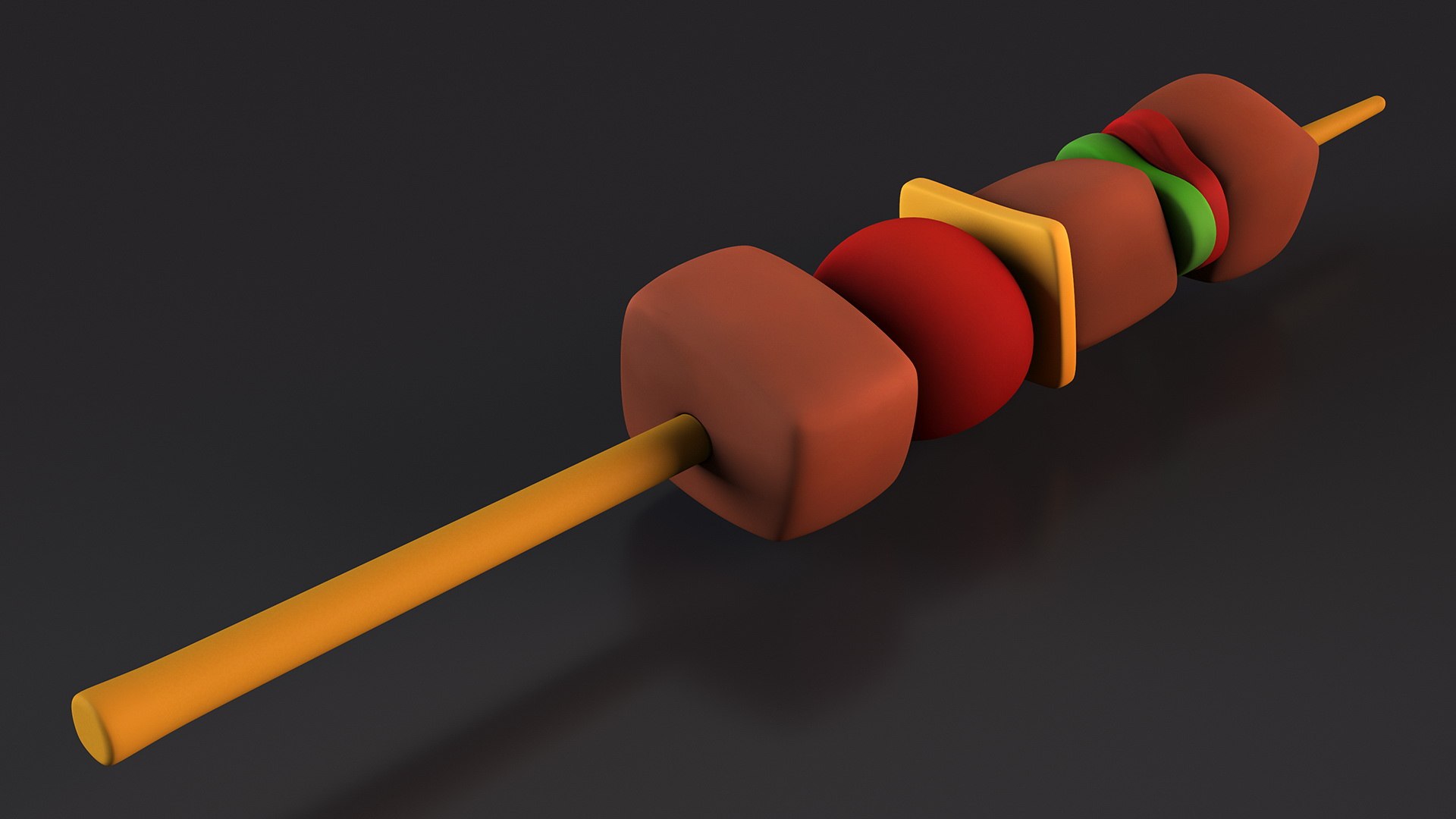 Cartoon Kebab 3D Model - TurboSquid 2155506