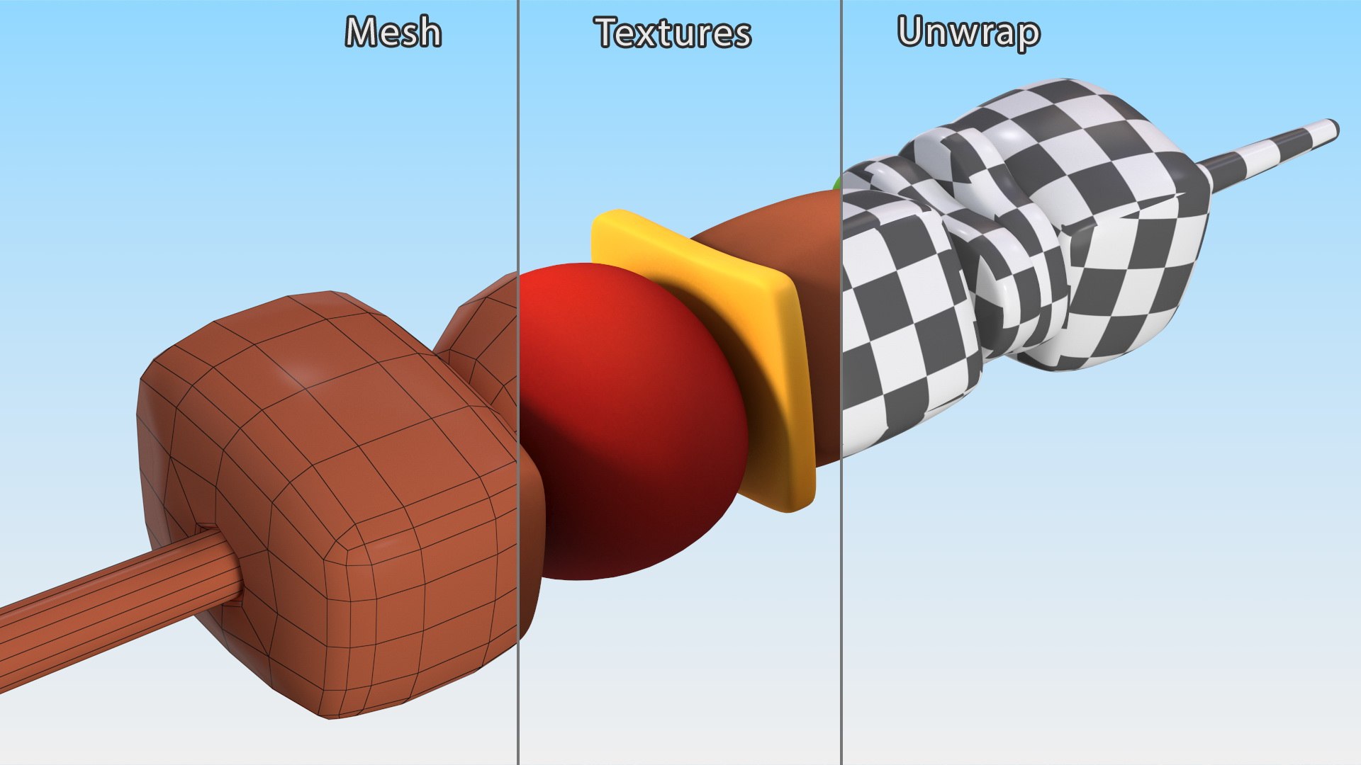 Cartoon Kebab 3D Model - TurboSquid 2155506