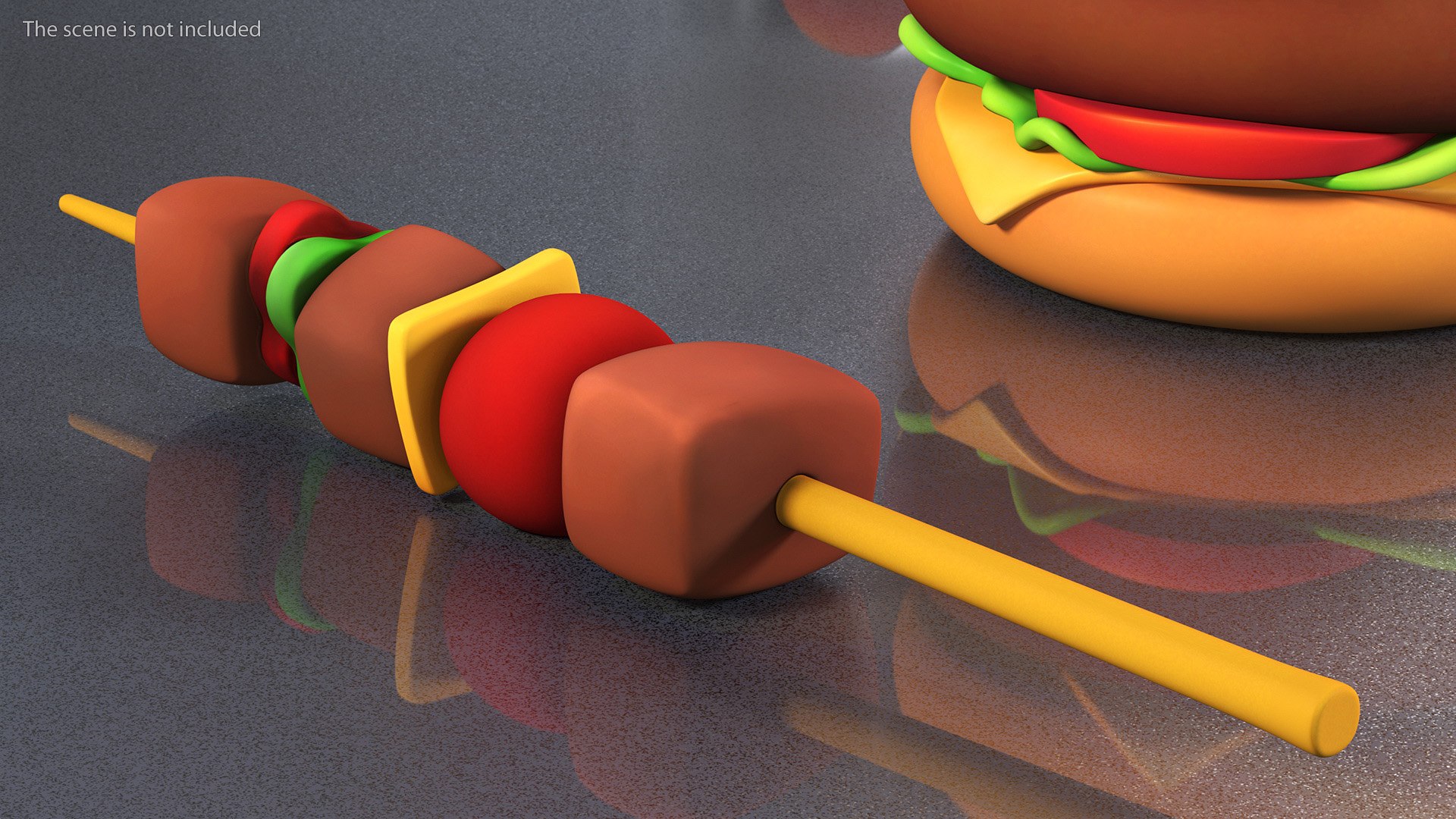 Cartoon Kebab 3D Model - TurboSquid 2155506