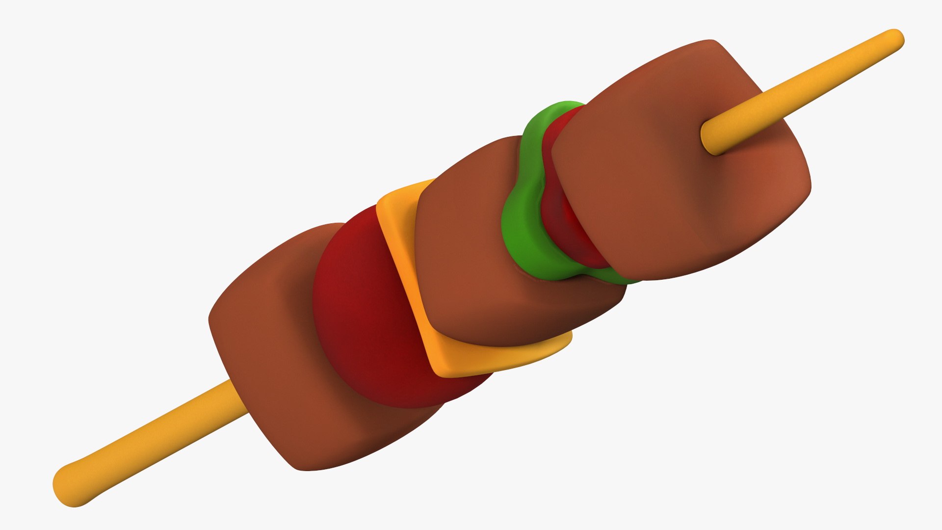 Cartoon Kebab 3D Model - TurboSquid 2155506