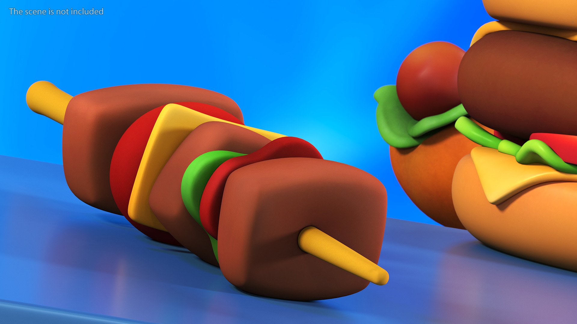 Cartoon Kebab 3D Model - TurboSquid 2155506
