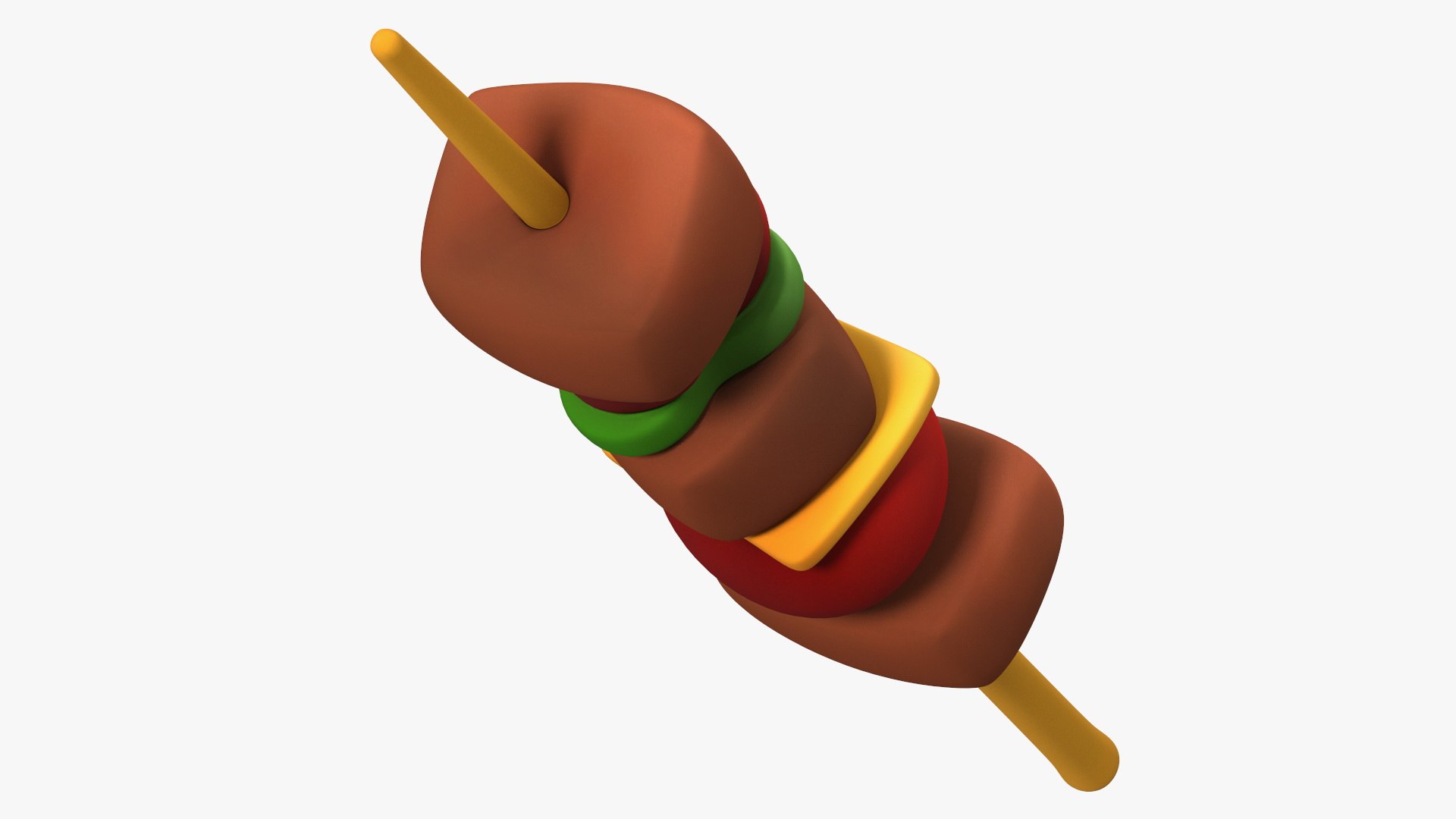 Cartoon Kebab 3D Model - TurboSquid 2155506