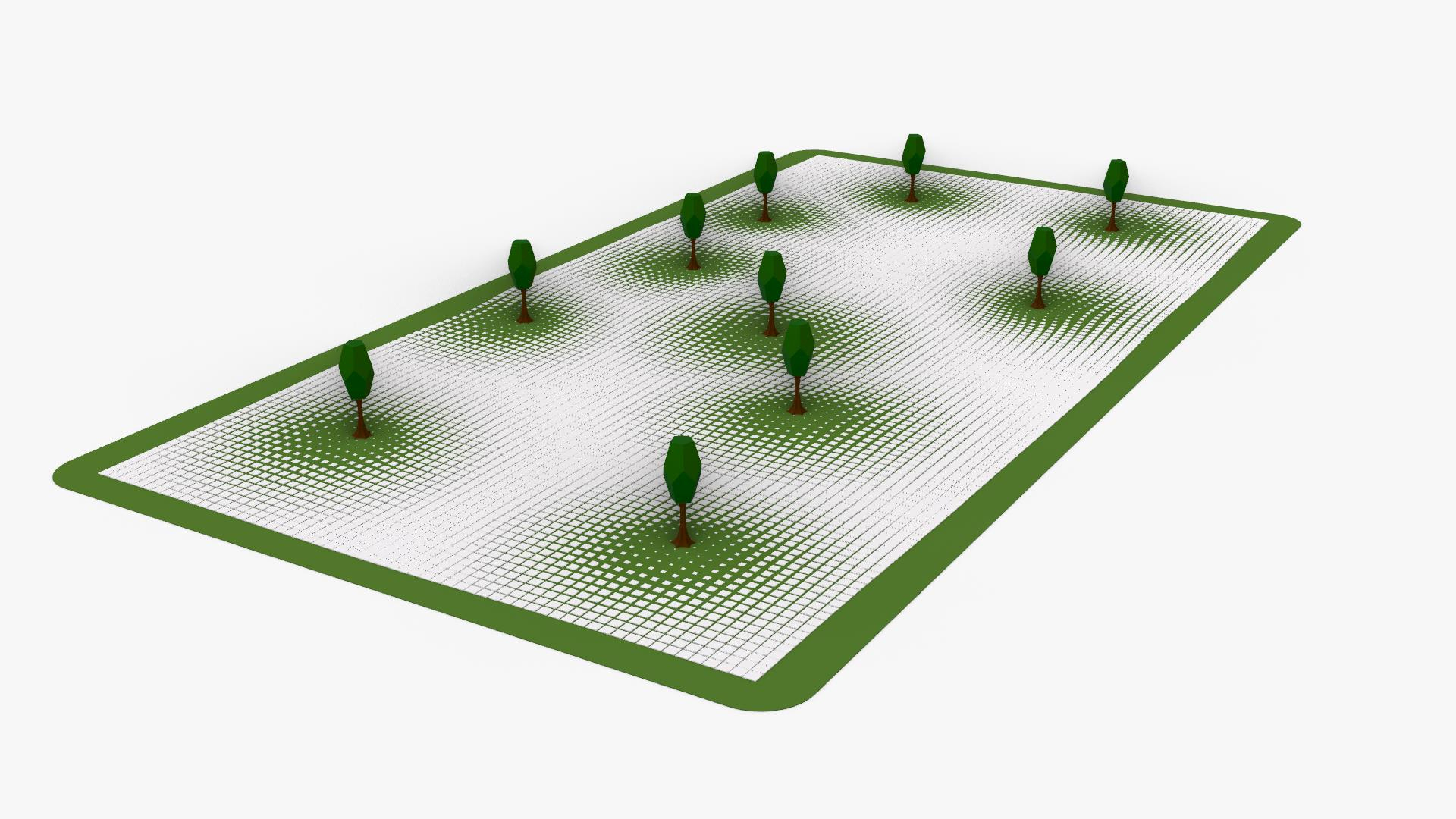 3D Model Parametric Tiles Lanscape - TurboSquid 2061588