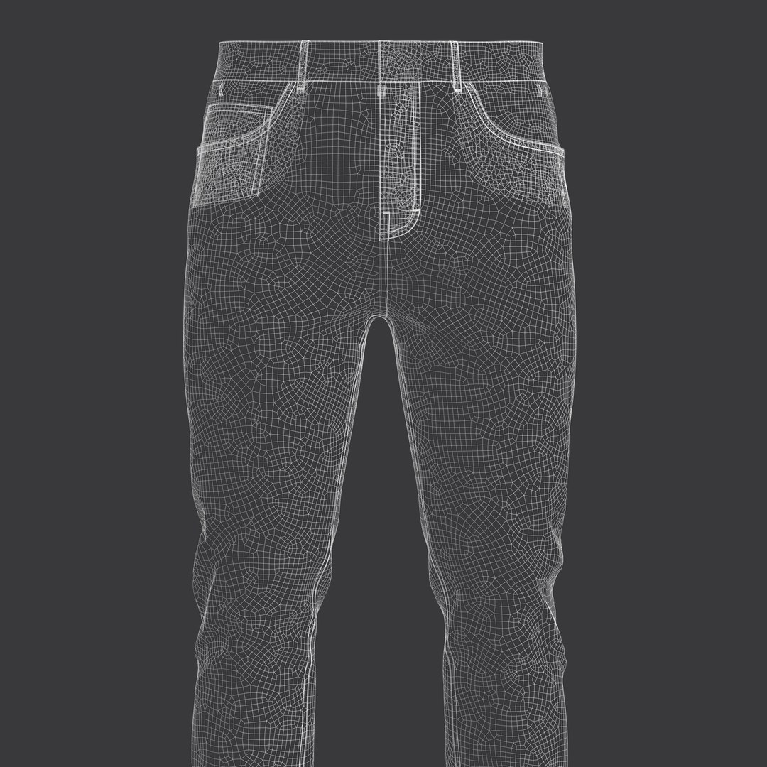 3D Denim Jeans 3d Model - TurboSquid 2252327
