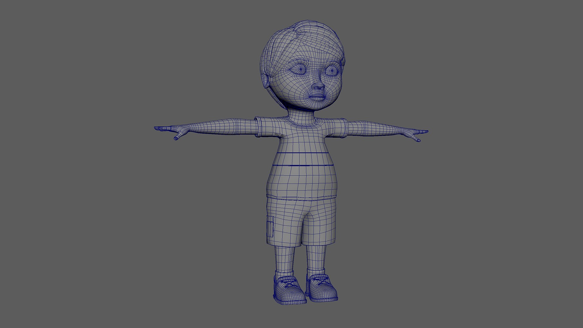 Cartoon Kid Character Nico With Rig Model - TurboSquid 2274332