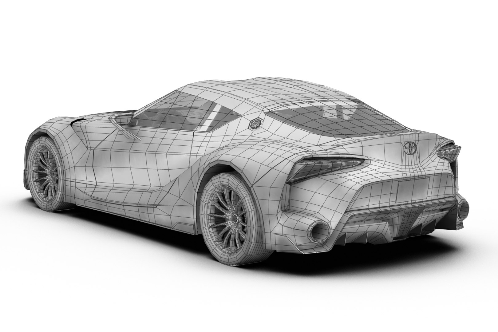 3d toyota 2017 supra model