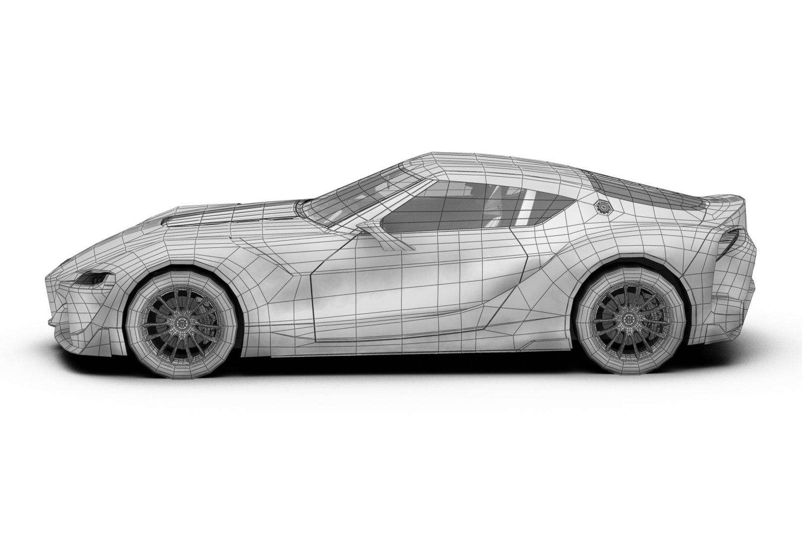 3d toyota 2017 supra model