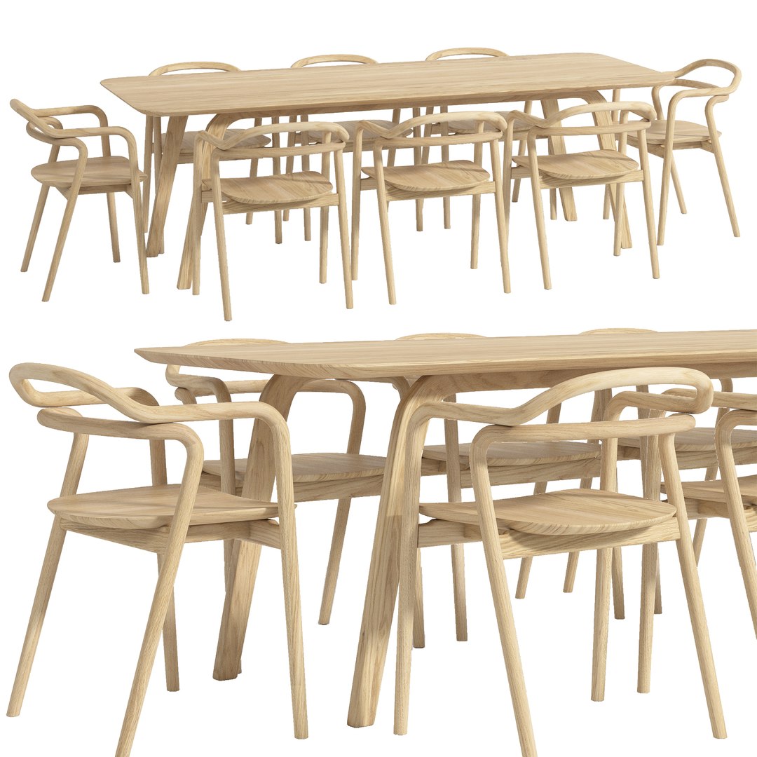 3D table and chair set Passoni - TurboSquid 2070062