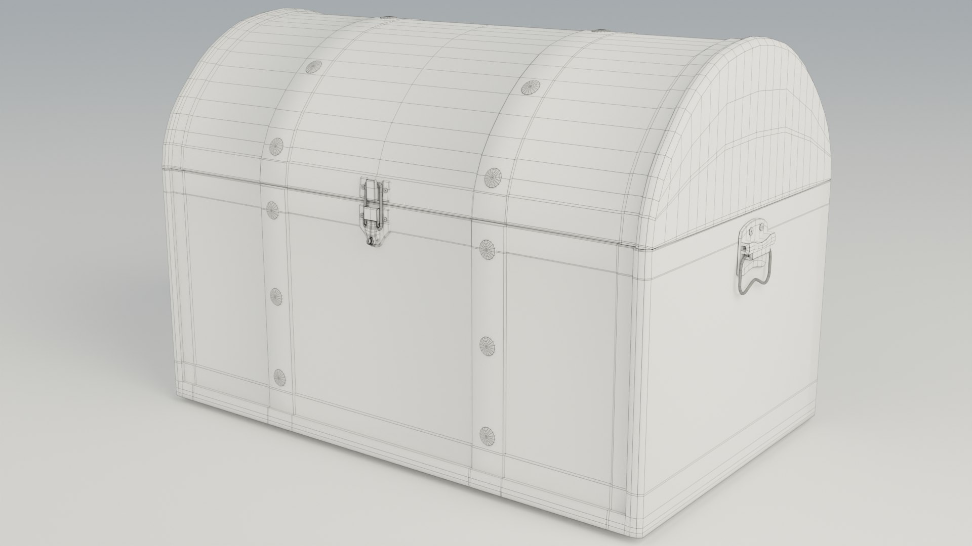 3D Wooden And Leather Chest Model - TurboSquid 1770025