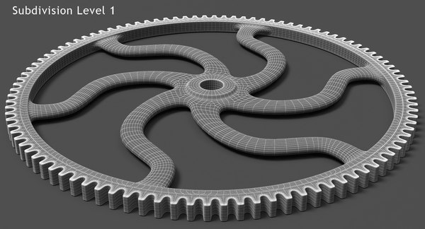 3d gear wheel model