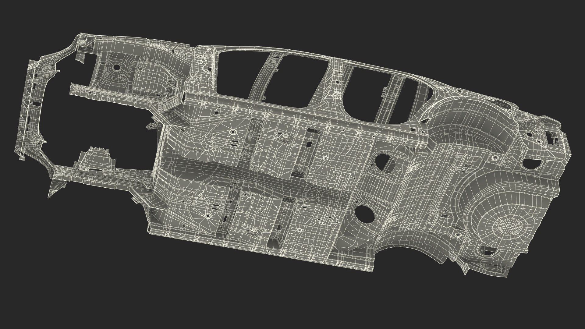 Car Frame Structure 3D - TurboSquid 2208617
