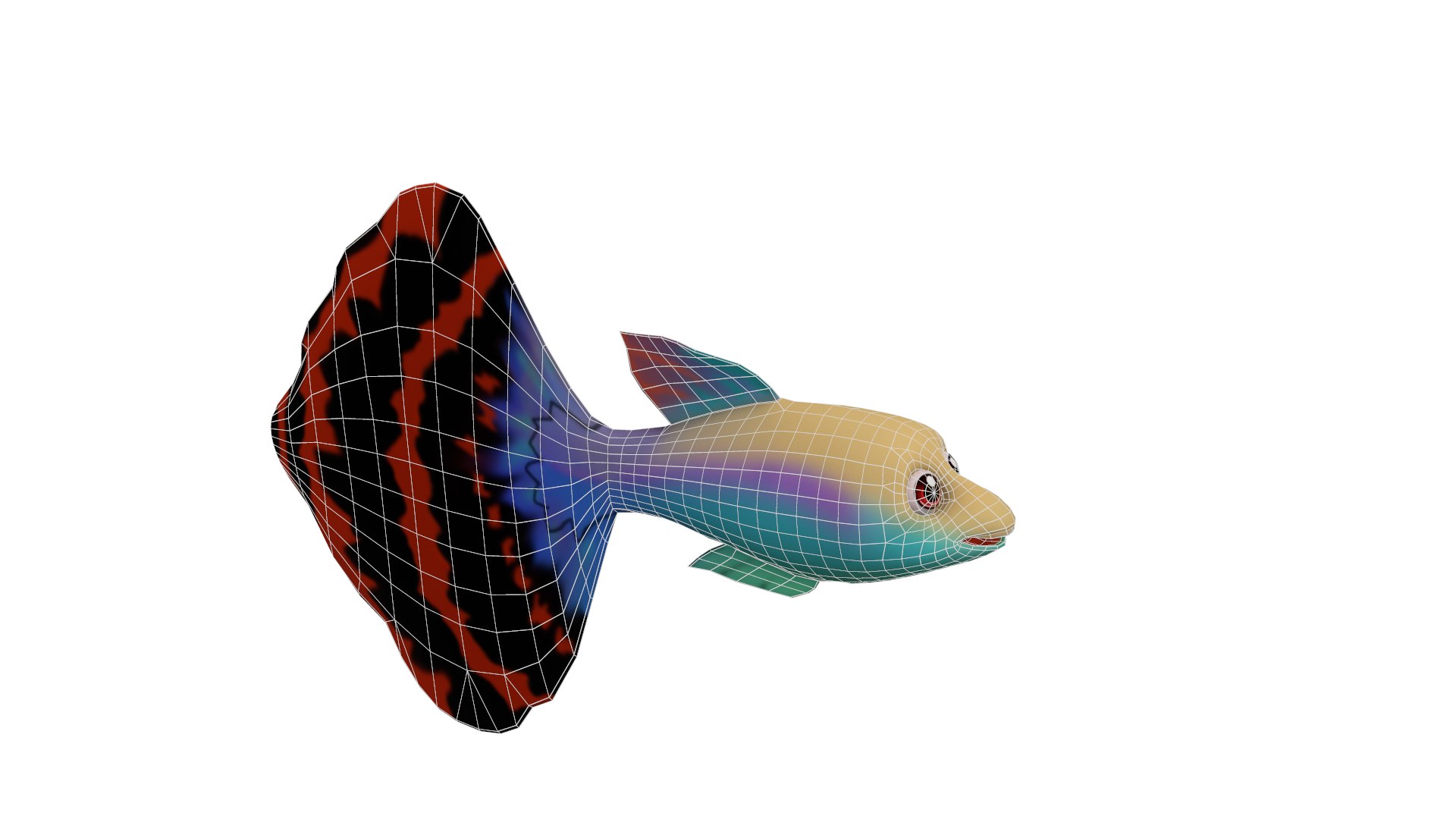 3D guppy fish toon animation - TurboSquid 1586042