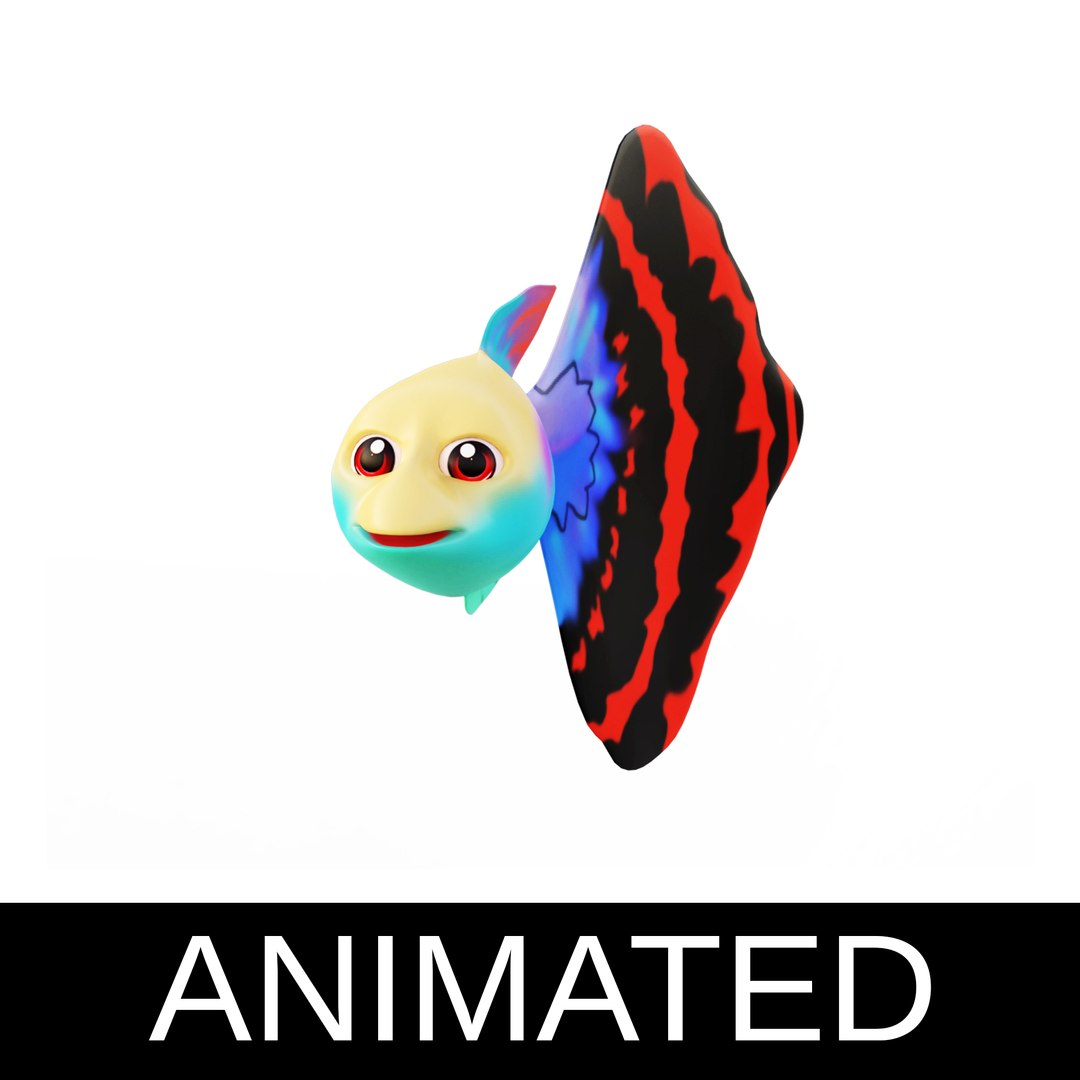 3D guppy fish toon animation - TurboSquid 1586042