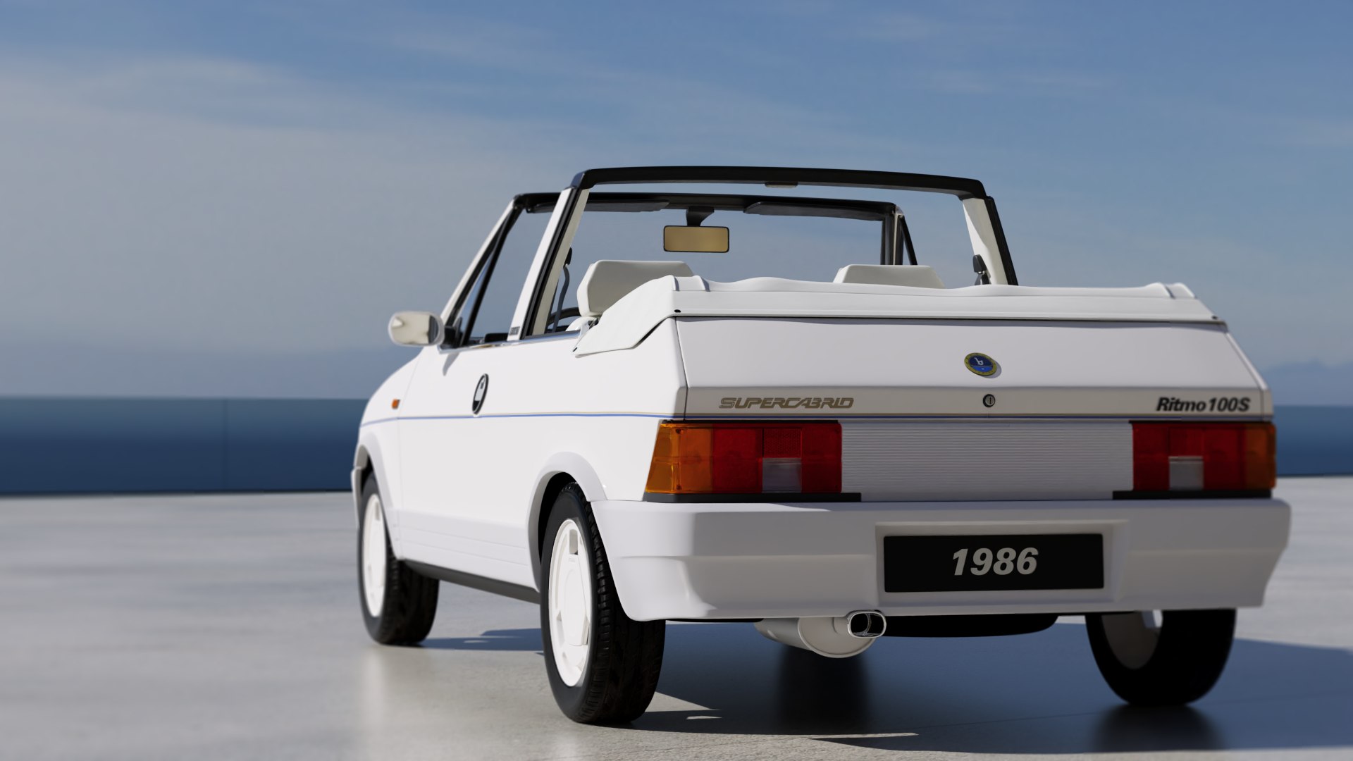 1986 Fiat Ritmo Supercabrio Bertone Leader 3D - TurboSquid 2246522