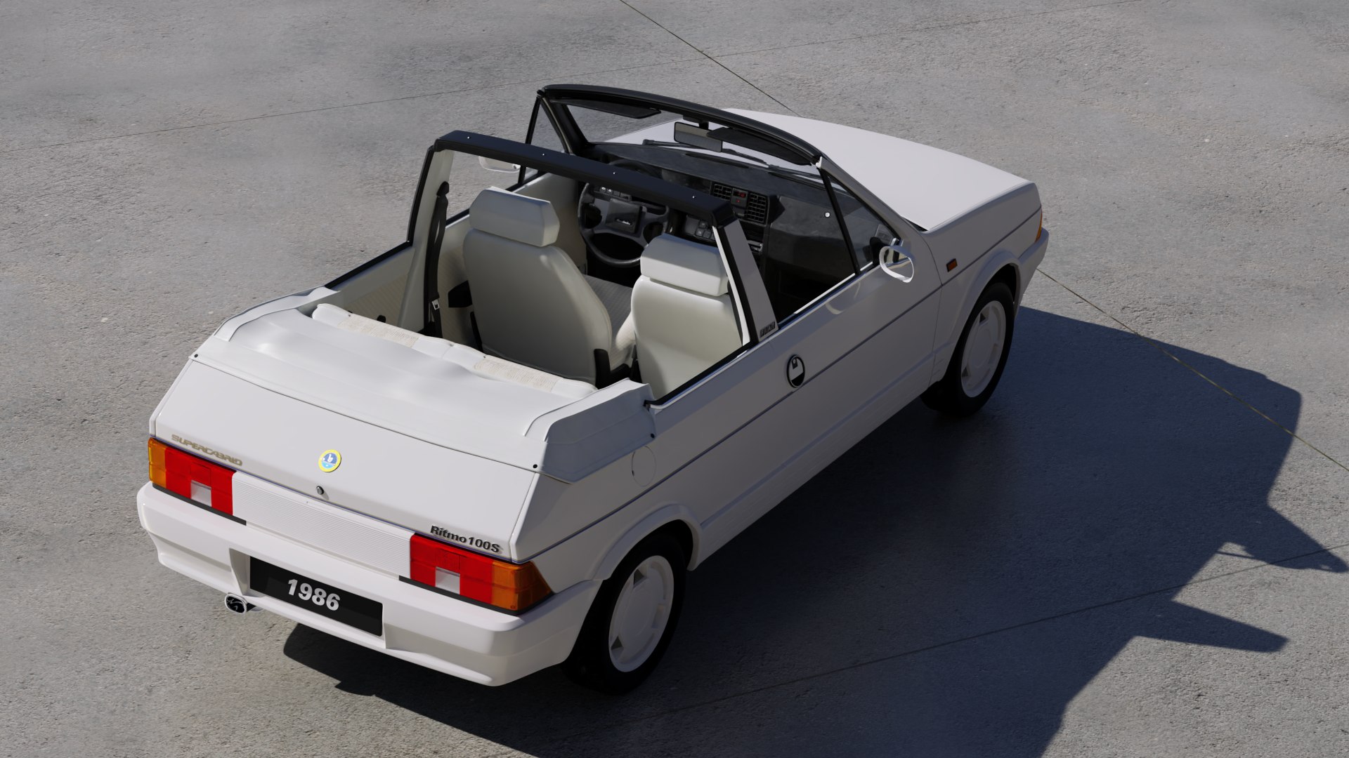 1986 Fiat Ritmo Supercabrio Bertone Leader 3D - TurboSquid 2246522