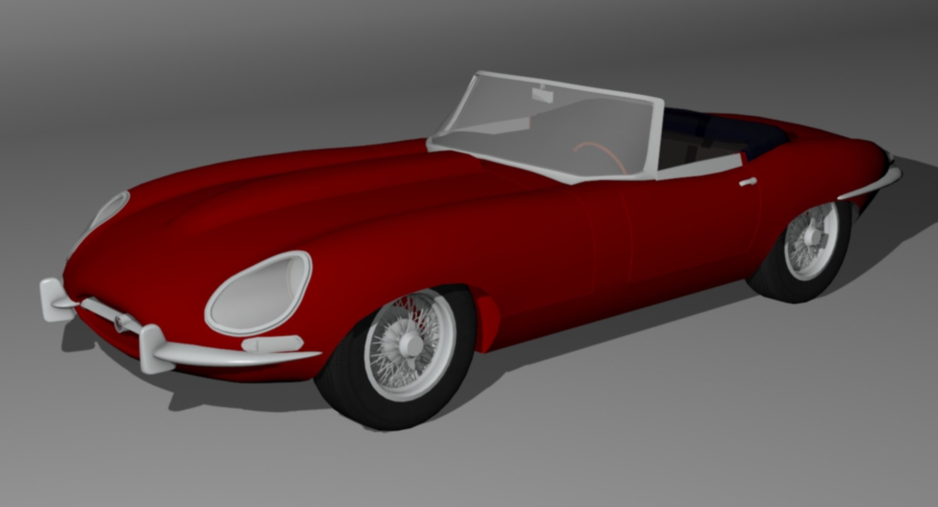 E - type convertible 3D model - TurboSquid 1221478