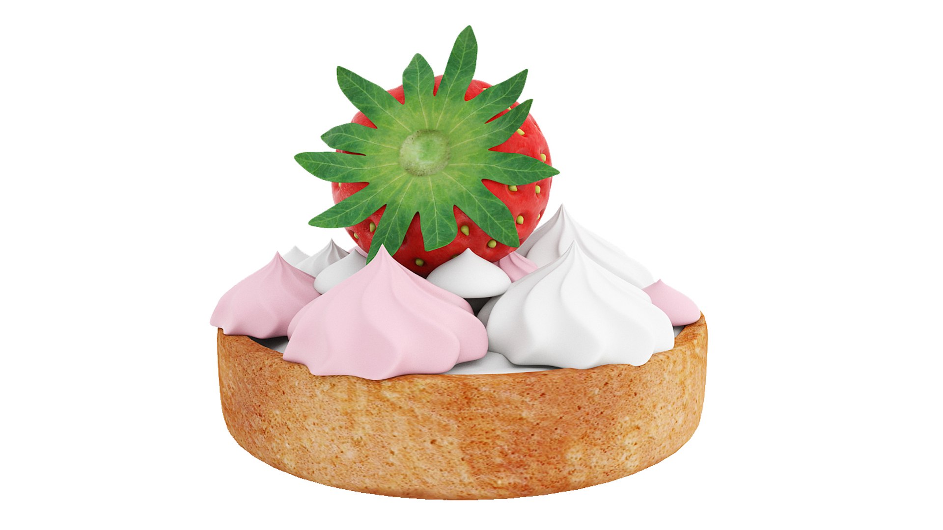 3D Strawberry Dessert Collection Model - TurboSquid 1958060