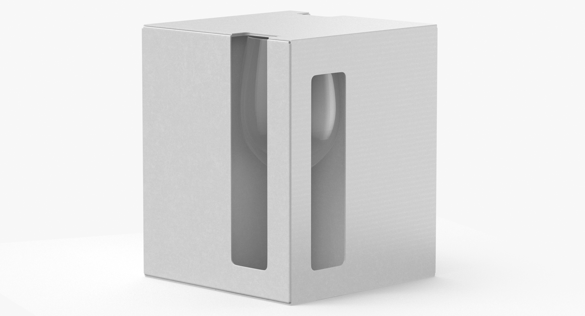 Glassware Wine Glass Blank and Generic Box model - TurboSquid 2133728