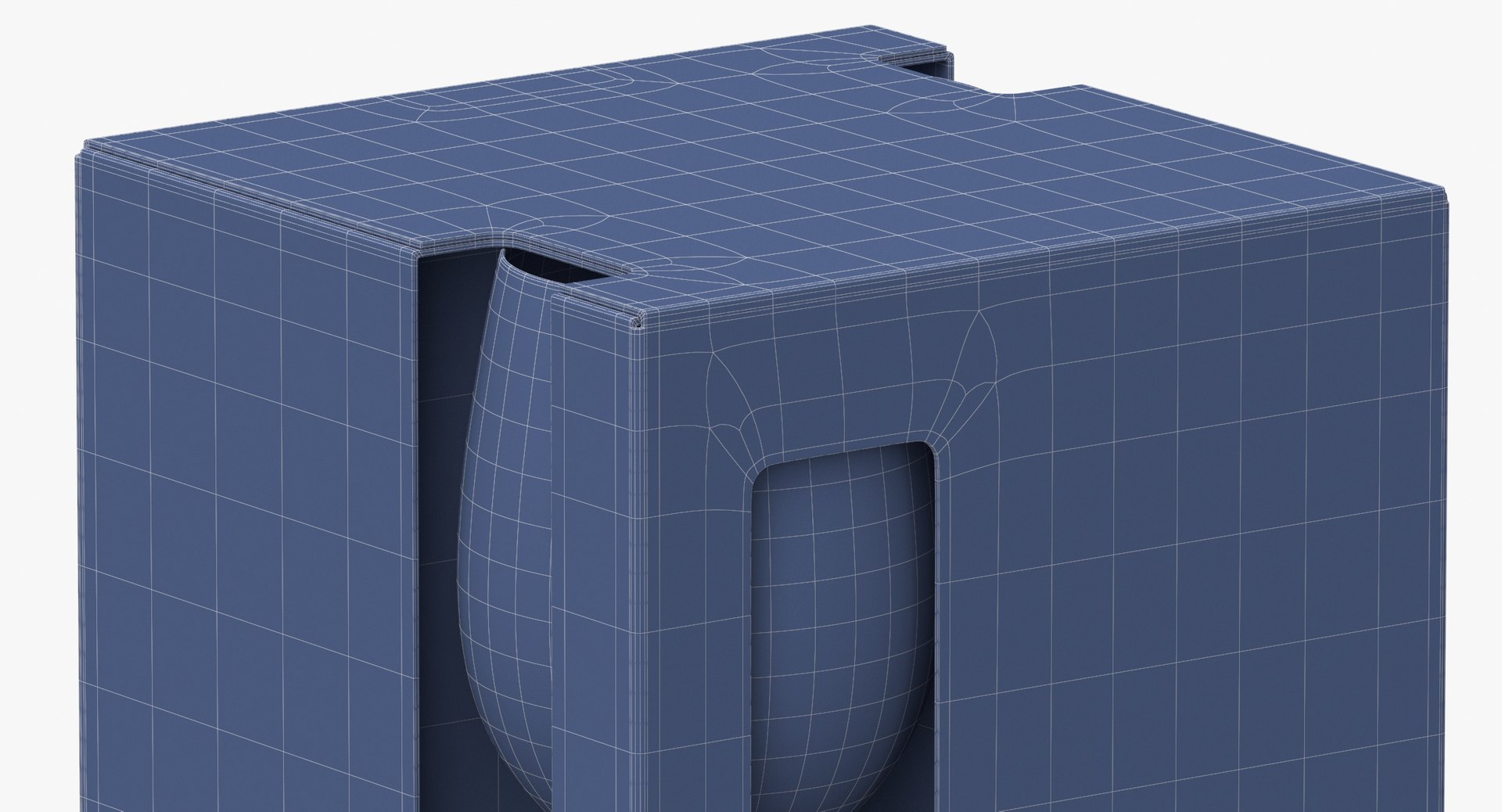 Glassware Wine Glass Blank and Generic Box model - TurboSquid 2133728