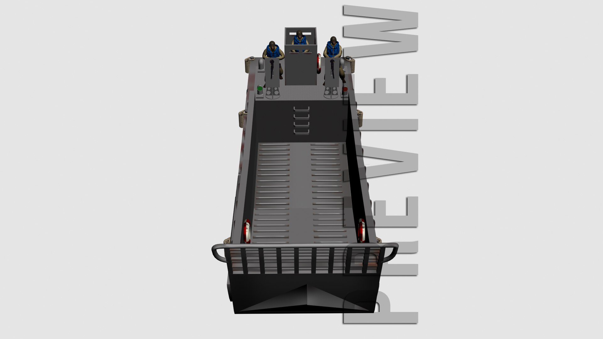 Lcm3 Landingcraft Crew 3d Model