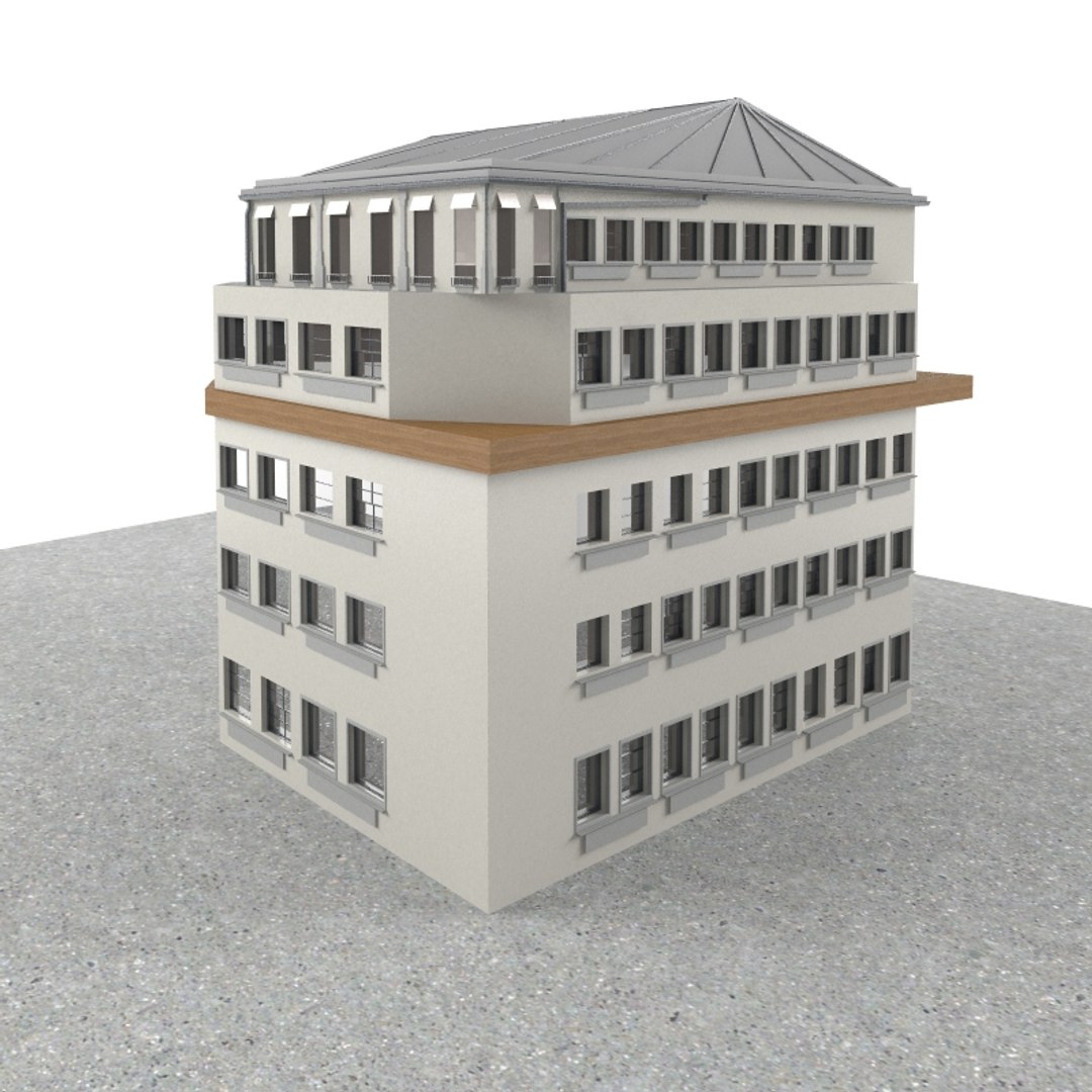 residence hotel apartment 3d model