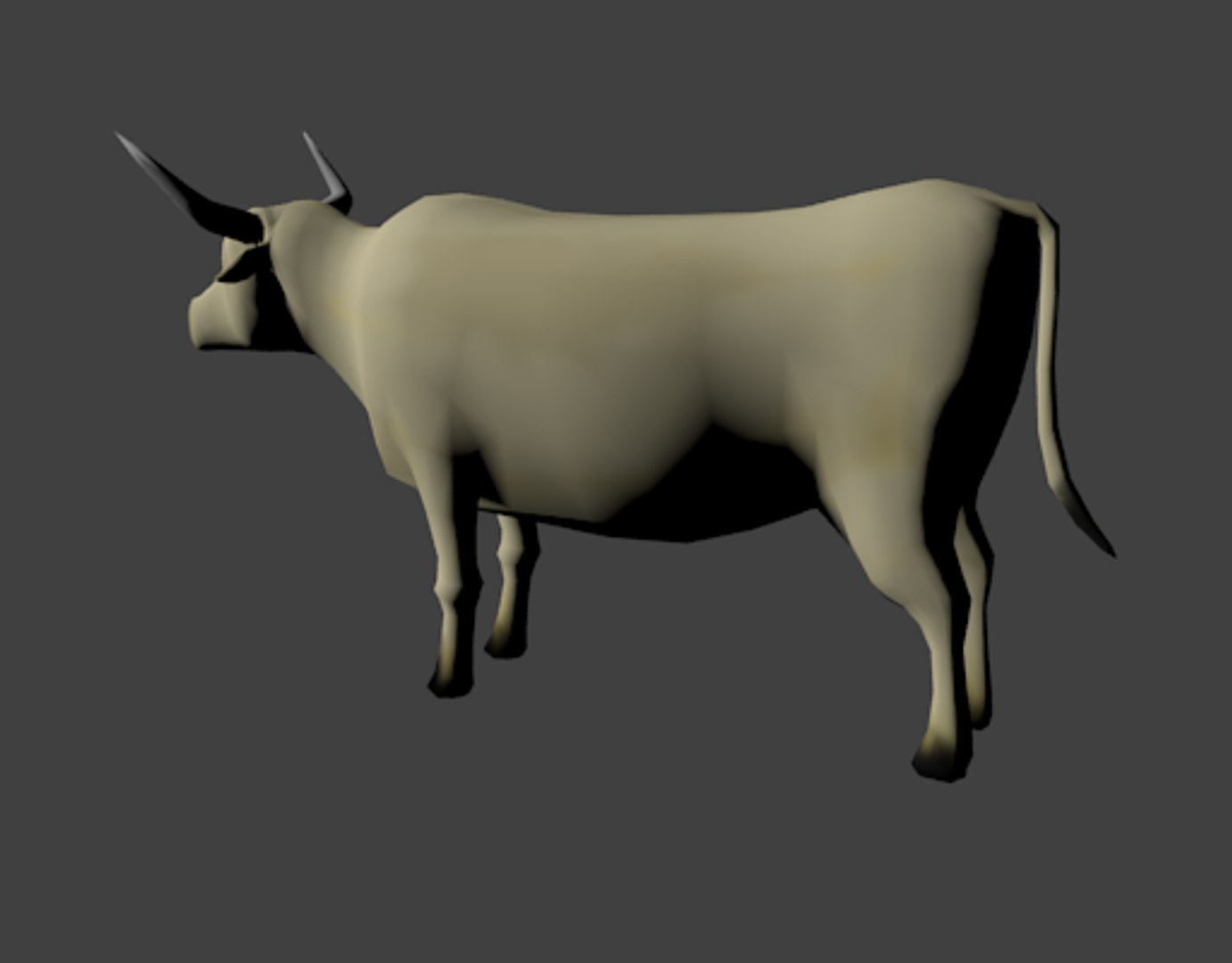 Cow Blender 3d Model