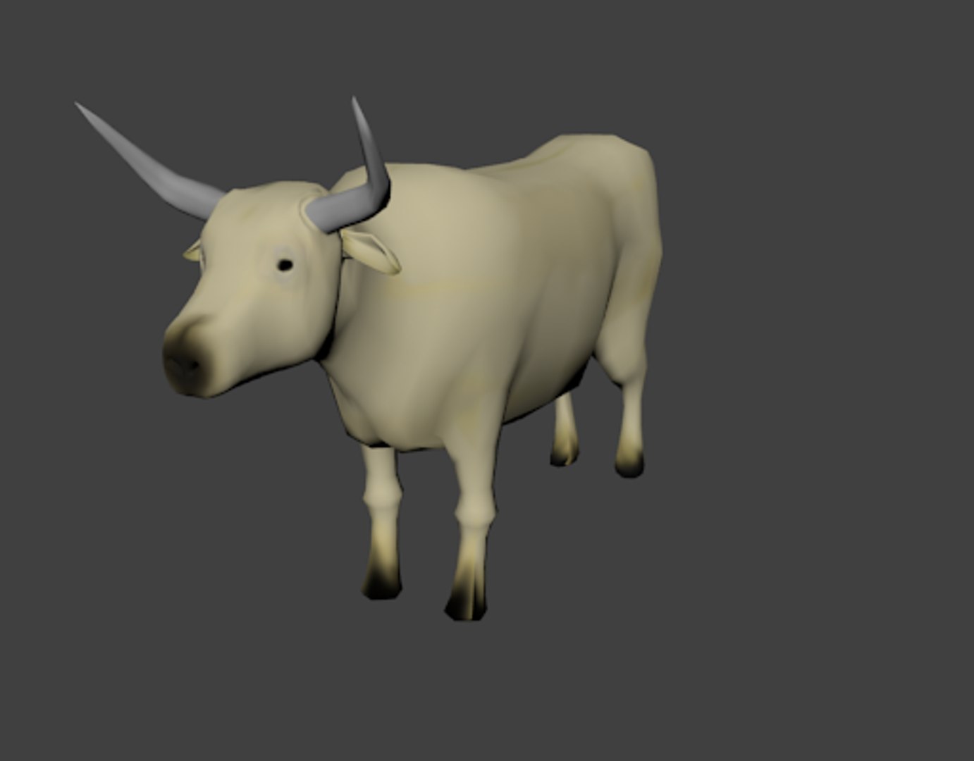 Cow Blender 3d Model