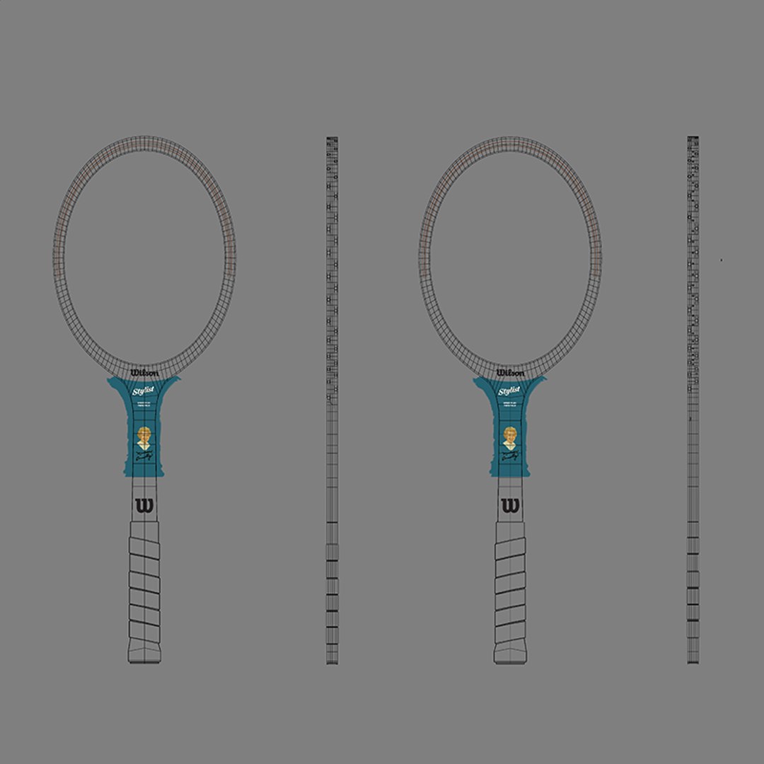Tennis racquet wilson maureen 3D - TurboSquid 1624404