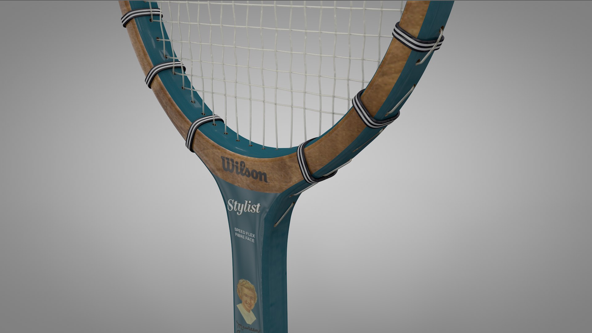 Tennis racquet wilson maureen 3D - TurboSquid 1624404