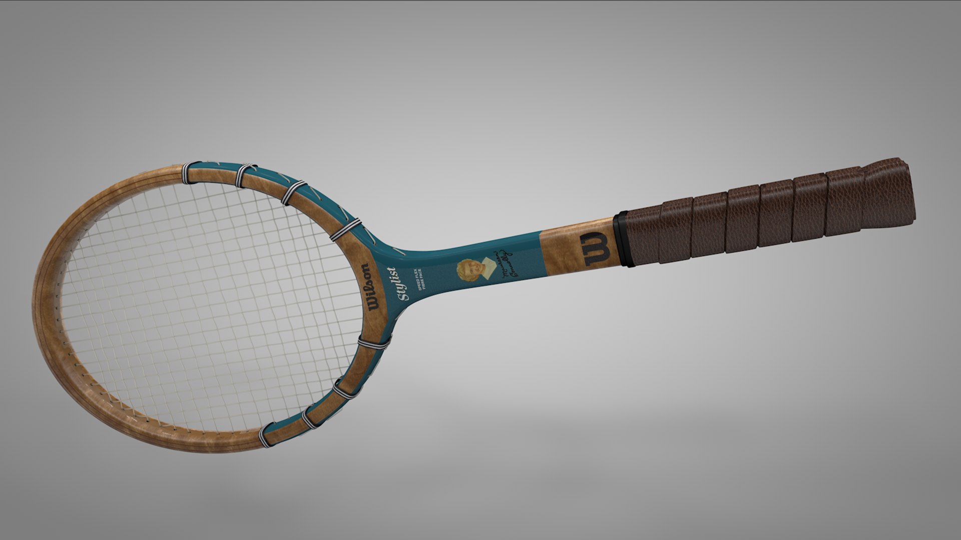 Tennis racquet wilson maureen 3D - TurboSquid 1624404