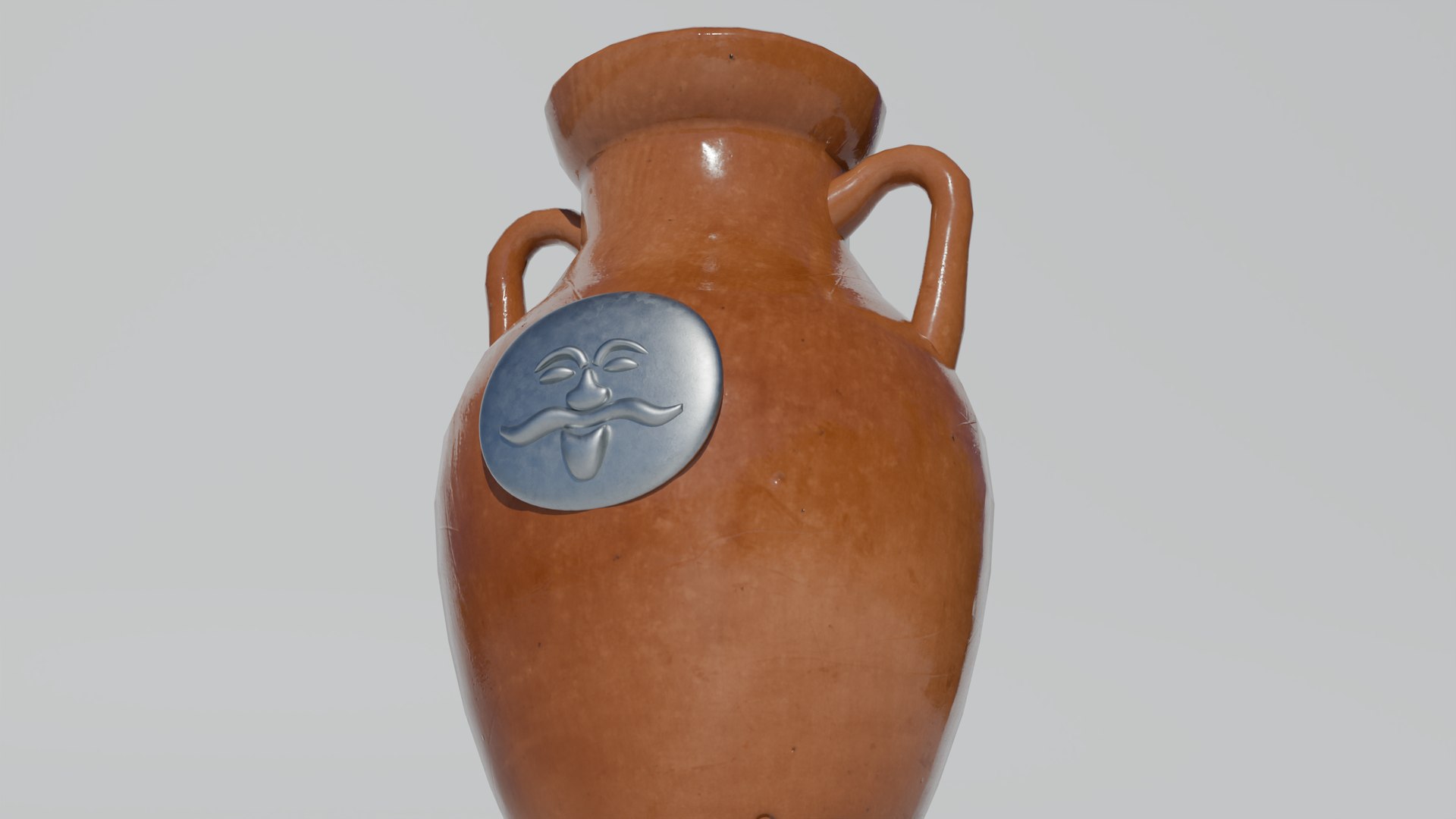 Amphora With Apotropaic Mask Model - TurboSquid 2199978