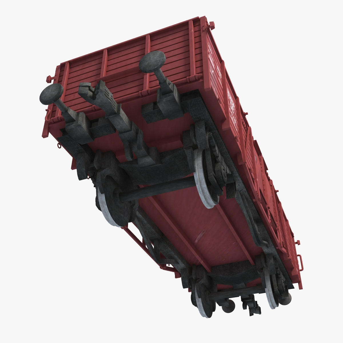 cargo train wagon 3d fbx