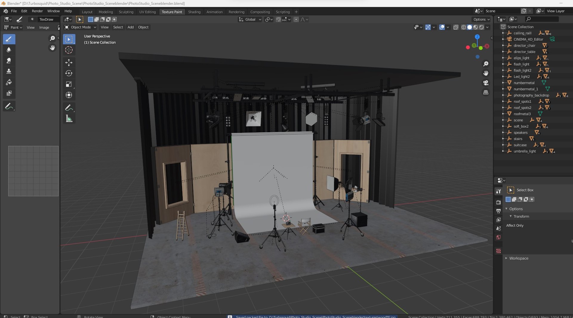 3D Photography Studio Scene - TurboSquid 2084300