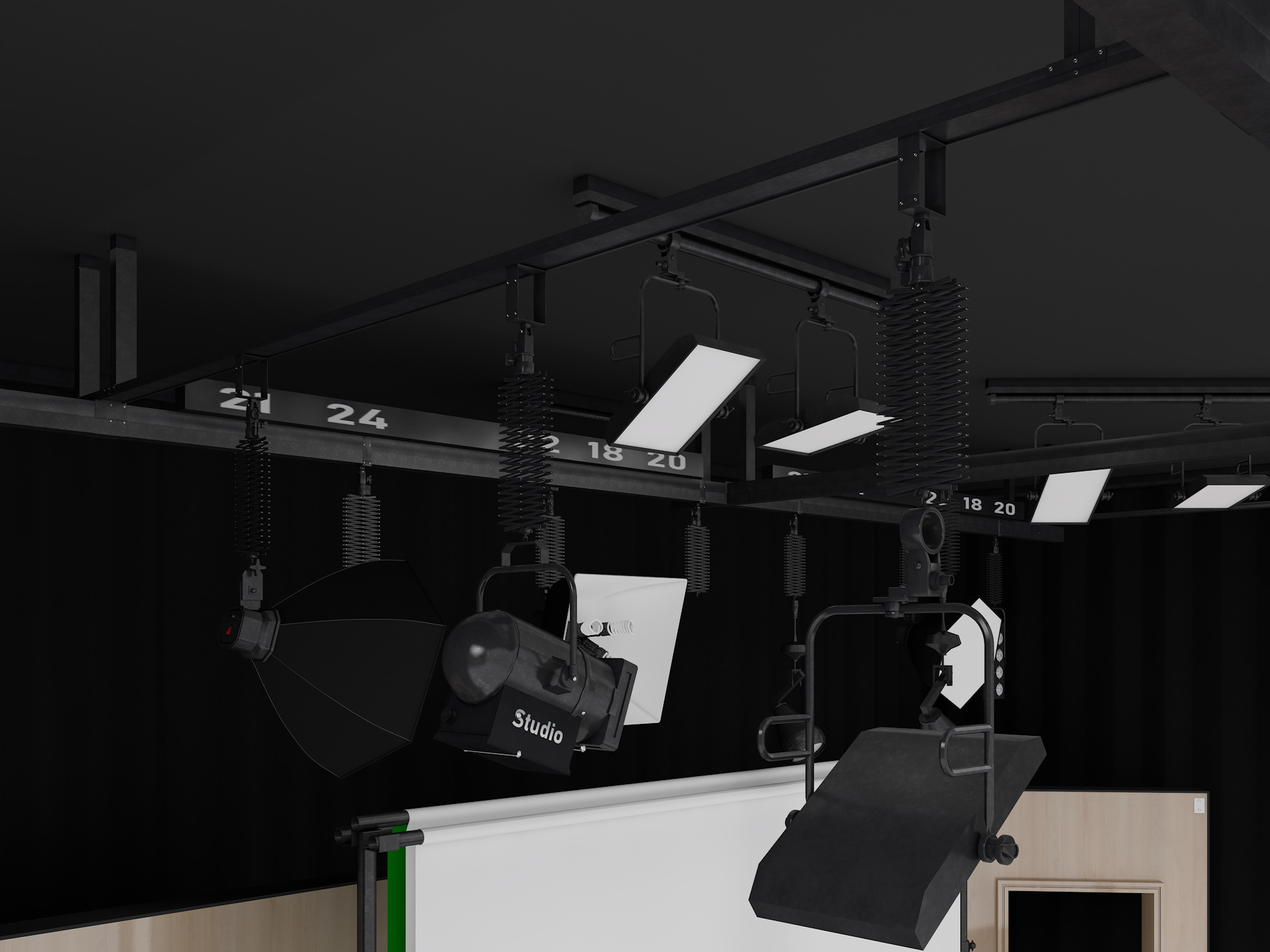 modelo 3d Escena de estudio de fotografía - TurboSquid 2084300